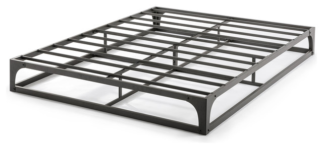 Ace of Base Hinged 9" Metal Platform Bed Frame, Matte Black, Twin ...