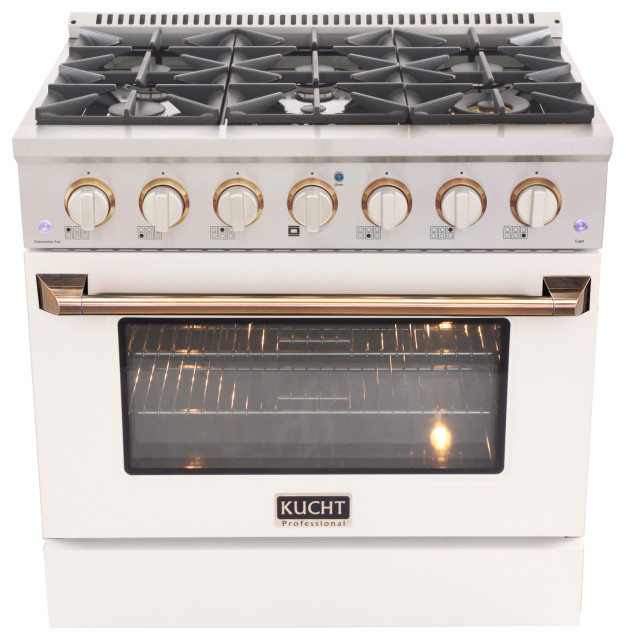 Professional 36" 5.2 cu. ft. Range Custom - Contemporary - Gas Ranges ...