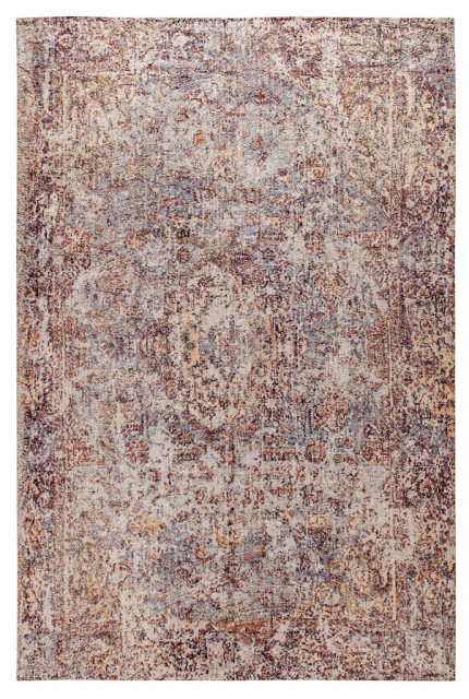 Flash Artisan Old English Style Traditional Rug, 5' x 7', Red ...