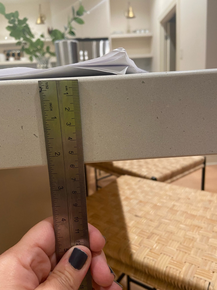 3 inch miter fold counters