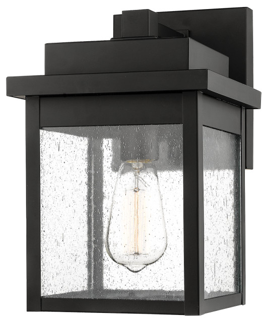 Powder Coat Black One Light Outdoor Wall Bracket from the Belle Chasse ...