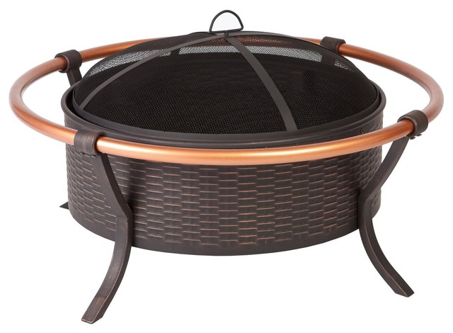 Copper Rail Fire Pit - Transitional - Fire Pits - by Buildcom | Houzz