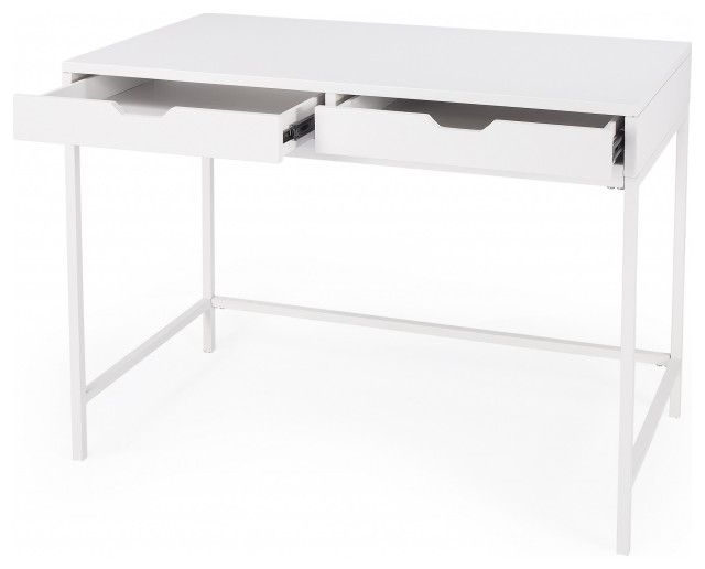 Modern Glossy White Desk - Contemporary - Desks And Hutches - by ...