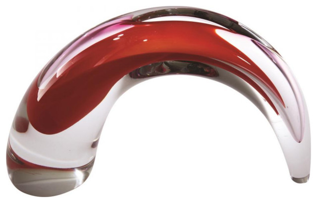 Comma Fire Glass Vase - Contemporary - Vases - by Lighting Reimagined ...