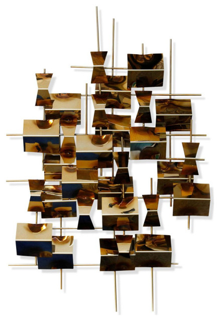 Cameron Wall Accent, Copper - Contemporary - Metal Wall Art - by ...