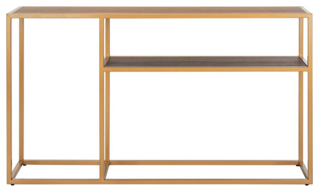Angel Console Table Walnut/Gold - Contemporary - Console Tables - by V ...