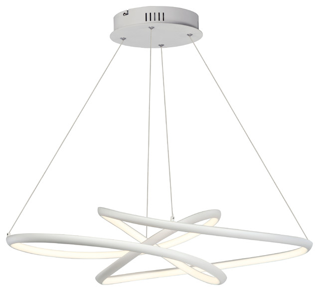 Twisted LED Pendant - Modern - Pendant Lighting - by Buildcom | Houzz