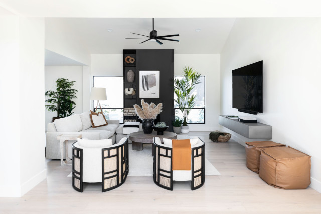 Modern High Contrast - Contemporary - Family Room - Phoenix - by ...
