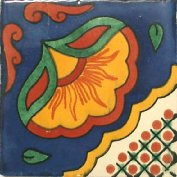 4"x4" Mexican Ceramic Handmade Tile #C073 - Contemporary - Wall And ...