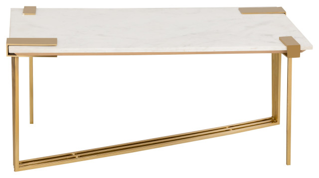 Daneb White Marble Coffee Table - Mediterranean - Area Rugs - by Bison ...