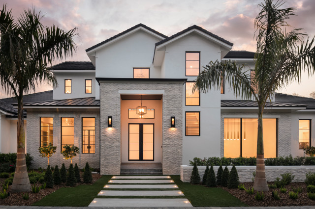 Custom Transitional Estate on Lake Butler in Windermere Florida ...