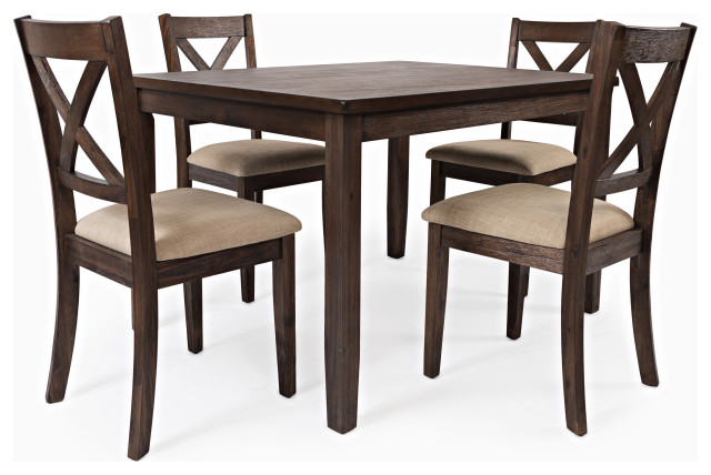 Walnut Creek 5 Pack Dining Table With 4 Chairs - Transitional - Dining ...