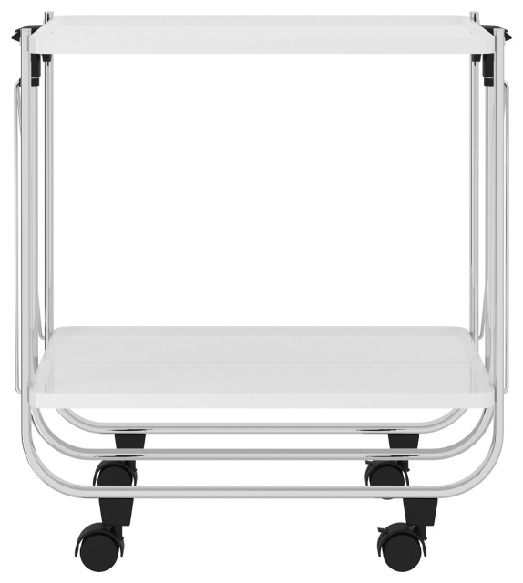 2-Tier Folding Bar Cart - Contemporary - Bar Carts - by Skyline Decor ...