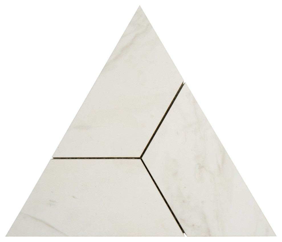 Triangle Porcelain Mosaic Wall & Floor Tile - Modern - Wall And Floor ...