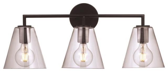 Trans Globe Lighting 22243 Terrance 3 Light 25"W Bathroom Vanity ...