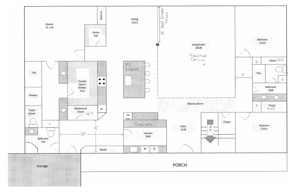 New build house floor plan