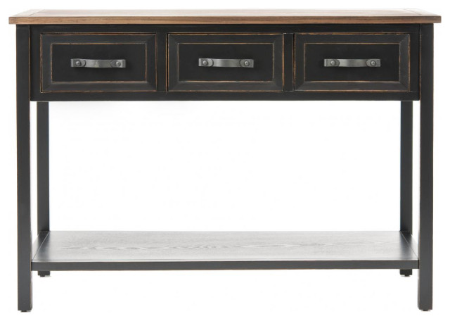 Dina Console Table Black/ Oak - Transitional - Console Tables - by Love ...