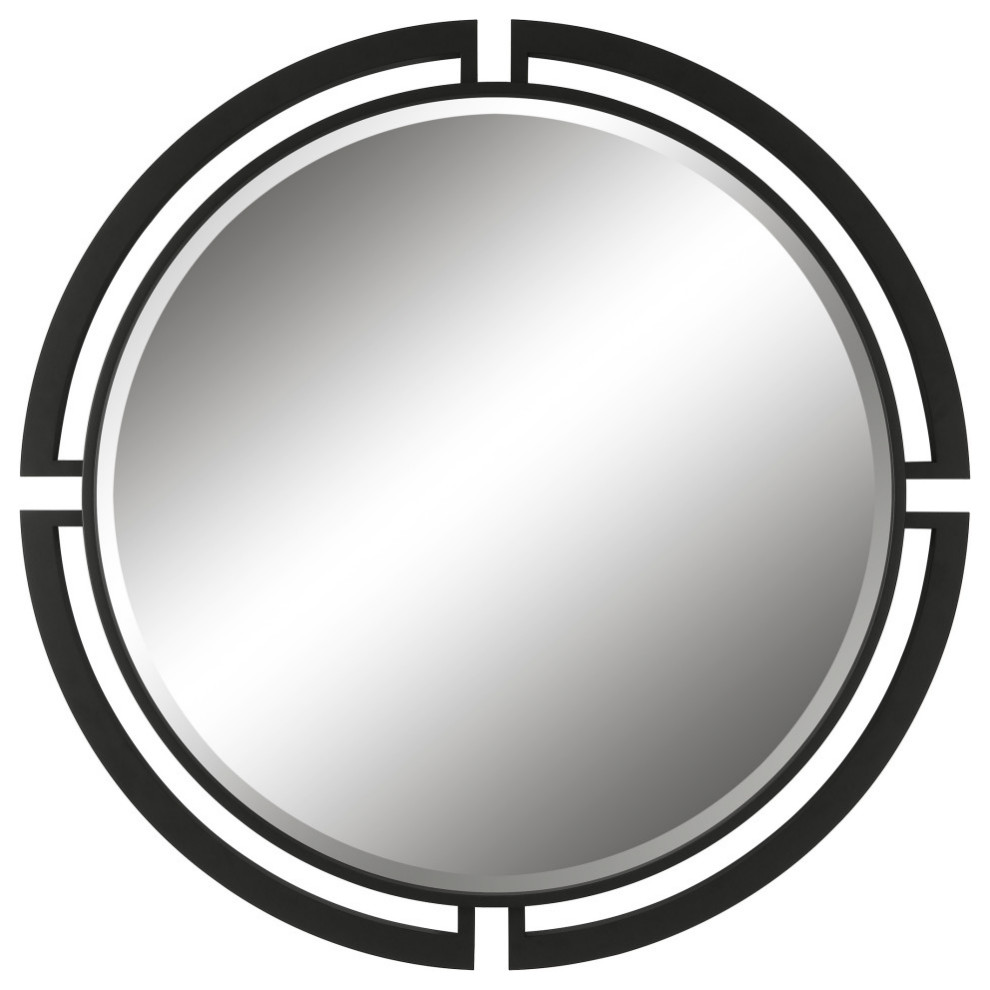 Uttermost 09878 Quadrant Modern Round Mirror, 50.25Lx50.25Wx4.5T ...