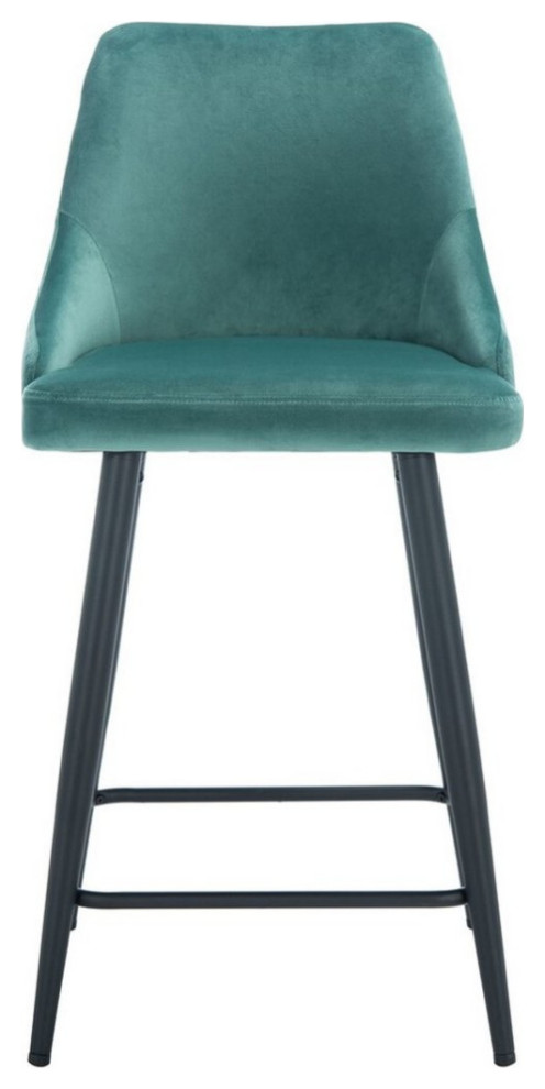 Jagger Counter Stool set of 2 Seafoam/Gold - Midcentury - Bar Stools ...