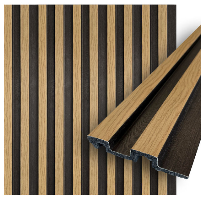 Waterproof Slat Panel, Pack of 6 - Contemporary - Wall Panels - by Euro ...