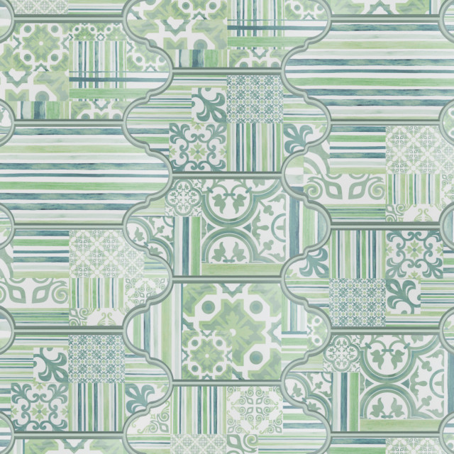 Royal Garden Provenzal Green Porcelain Floor and Wall Tile ...