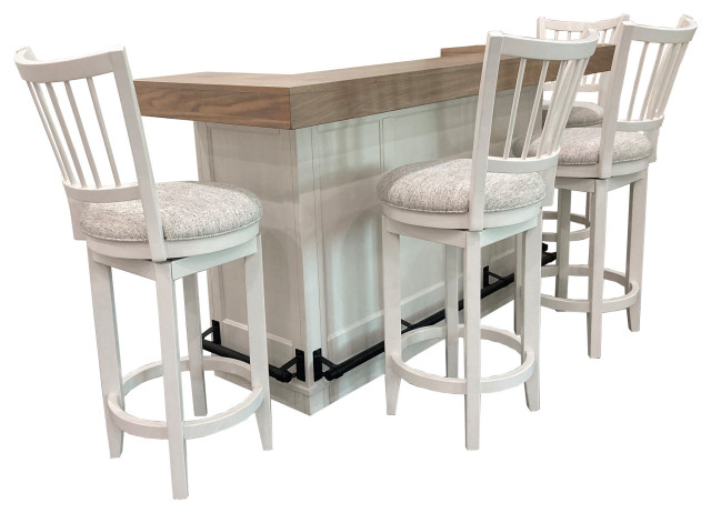 Parker House Americana Modern Dining Spindle Back Swivel Barstool ...