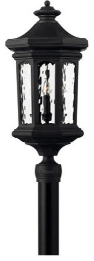 Hinkley Raley Outdoor Post Top/ Pier Mount 1601MB-LL, Museum Black ...