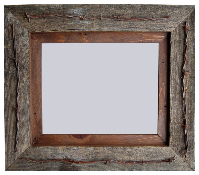 Texas Vaquero Western Frame, Barbed Wire, 11"x14" - Rustic - Picture ...