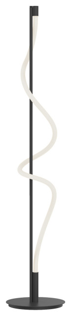 Cursive Floor Lamp, Black, 12"Dx60"H - Transitional - Floor Lamps - by ...