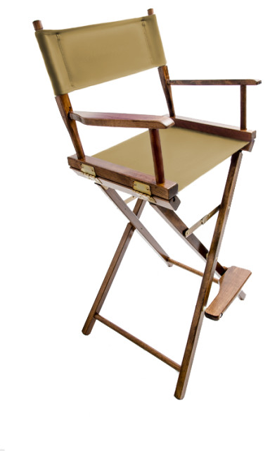 Gold Medal 30" Walnut Commercial Director's Chair - Transitional ...