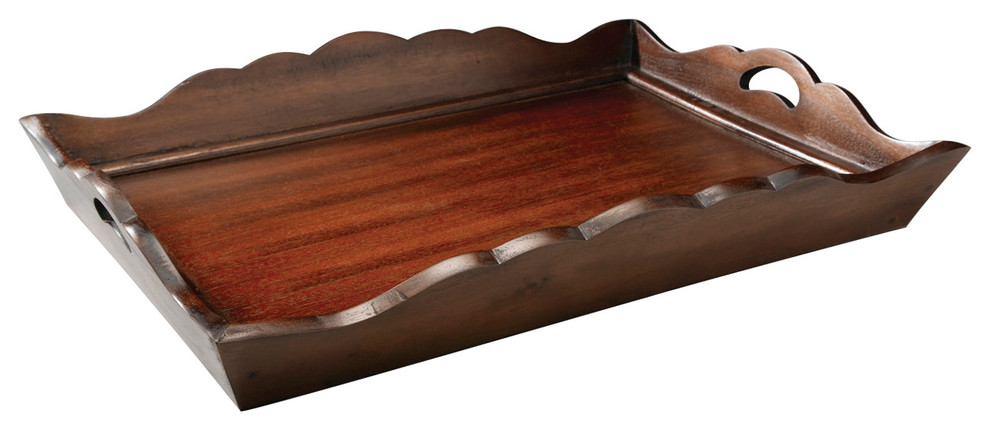 Wooden Serving Tray - Traditional - Serving Trays - by Orchard Creek ...