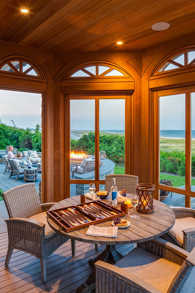 Sunroom & Patio - North-by-Northeast -Custom Cape Cod Beach House ...