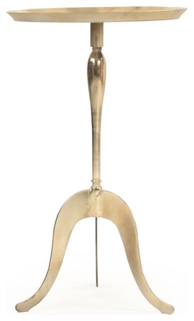 Belora Metal Table, Gold - Contemporary - Side Tables And End Tables ...