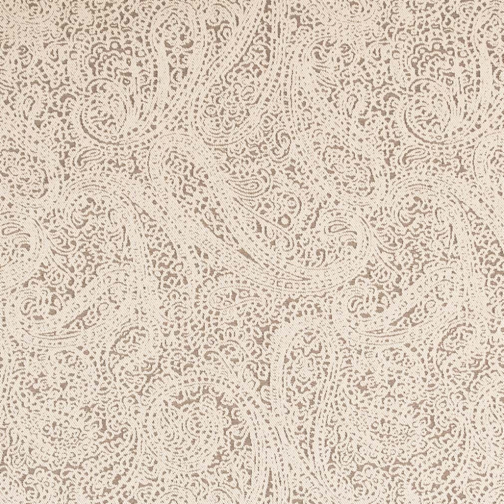 Natural Brown Paisley woven Upholstery Fabric by the Yard ...