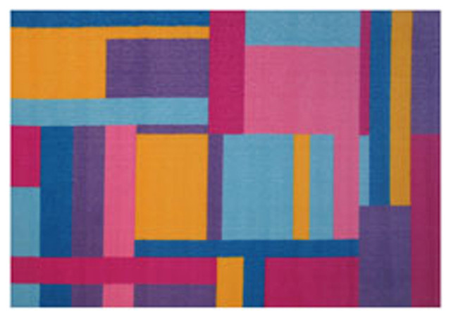 Fun Rugs Fun Time Collection Tetris Area Rug, 19"x29" - Contemporary ...
