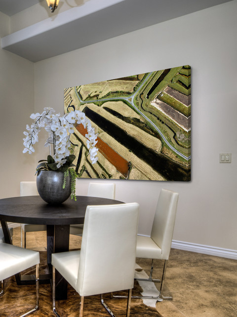 "Green Paths" Painting Print on Wrapped Canvas, 30x20 - Contemporary ...