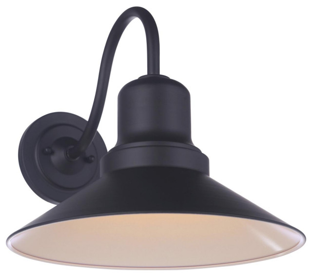 Singleton 1 Light Outdoor Wall Light, Midnight - Farmhouse - Outdoor ...