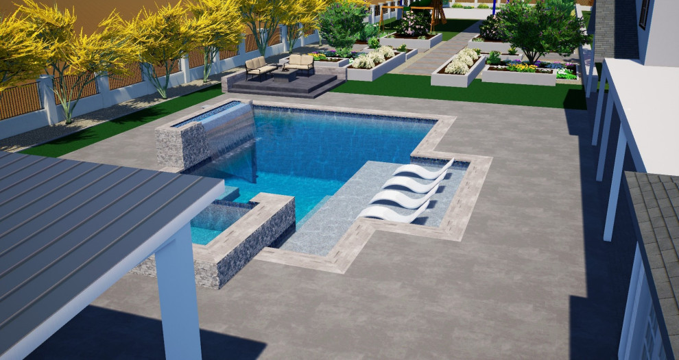 2 Acre Farmhouse Homestead in Gilbert - Modern - Garden - Phoenix - by ...