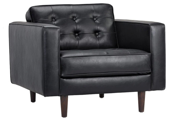 Barneston Armchair - Coal Black - Midcentury - Armchairs And Accent ...