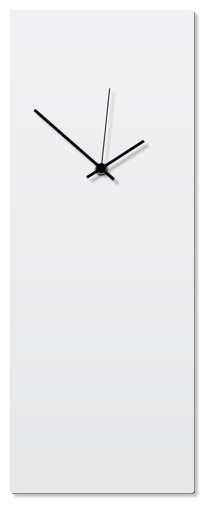 Contemporary Clock 'Whiteout Clock Large' Artisan-Made White Kitchen ...