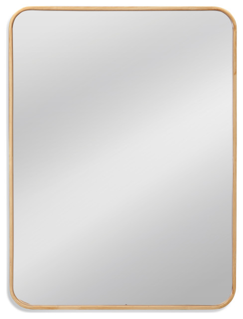 Vision Metal Gold Vertical Wall Mirror - Contemporary - Wall Mirrors ...