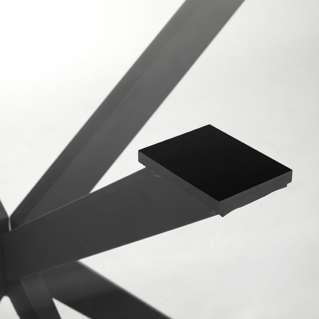 Linus Dining Table, Black - Transitional - Dining Tables - by Home Gear ...