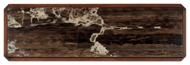 Safavieh Couture Bernardi Marble Top Console Table - Transitional ...