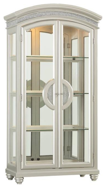 Acme Curio With Platinum Finish 61806 - Traditional - China Cabinets ...