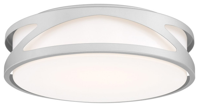 Access Lighting Lucia LED Flush Mount 49990LEDD-SAT/ACR, Satin ...