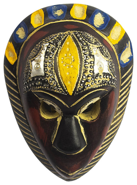 Novica Handmade Hausa Love African Wood Mask - Tropical - Wall ...