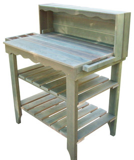 Deluxe Potting Bench - Potting Benches - by Wood Country
