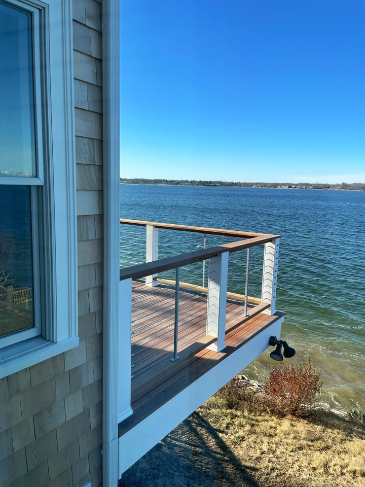 Riverside Cottage Renovation/Addition - Beach Style - Deck - Providence ...