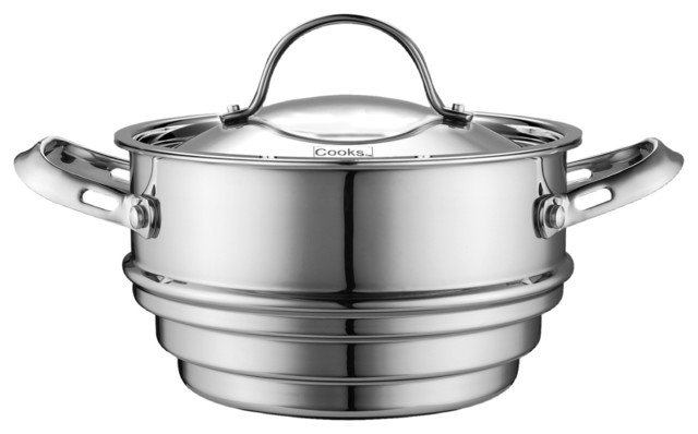 Cooks Standard Multi-Ply Clad Stainless-Steel Universal Steamer Insert ...
