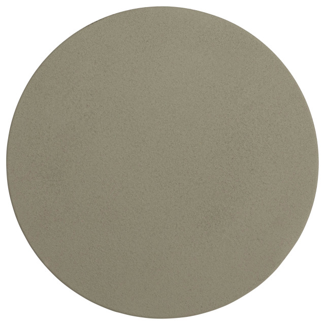 Modern Textured Metal Side Table, Grey - Transitional - Side Tables And ...